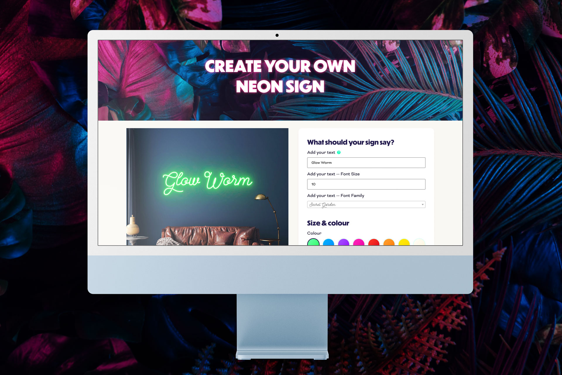 Bespoke LED Neon Signs – Glowworm Neon