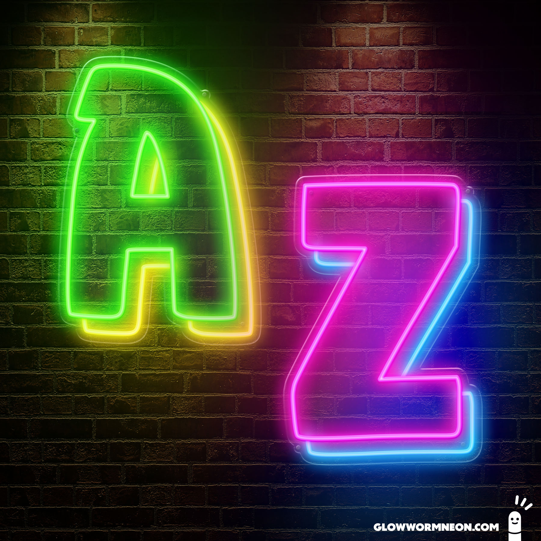 Custom Letter Neon Sign Glowworm Neon